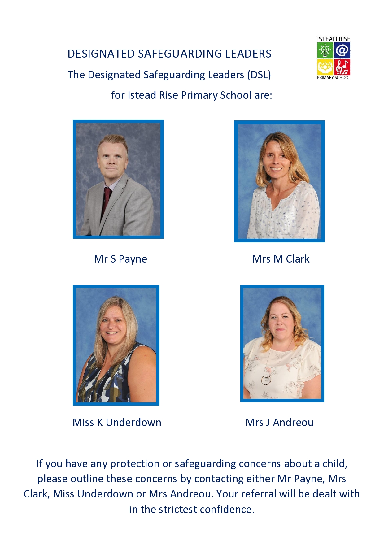 Istead Rise Primary School - Safeguarding